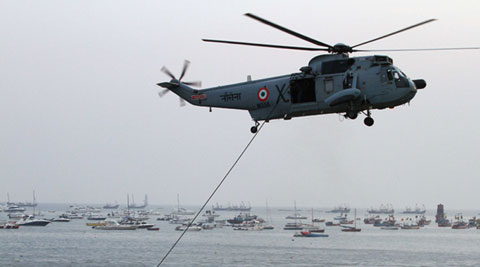 Navy chopper rescues 20 from listing merchant vessel near Mumbai ...