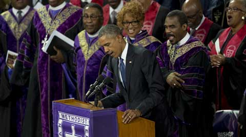 Video: Barack Obama sings ‘Amazing Grace’ at funeral of slain pastor ...
