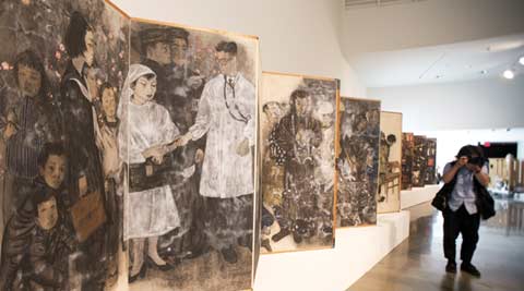 Japanese art on Hiroshima and Nagasaki atomic bombings exhibited in ...