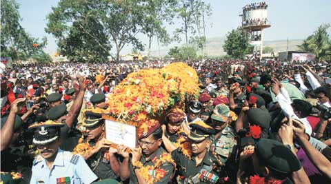 Proud Pogarwadi village bids adieu to its battle hero, Colonel Santosh ...