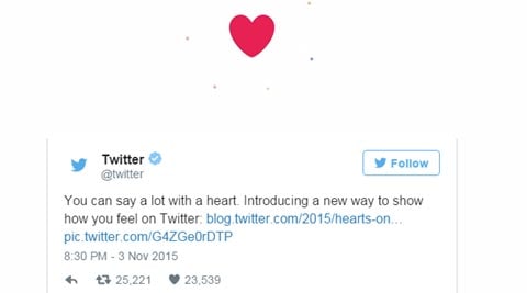 Twitter ditches favourites for ‘Likes’ as it replaces stars with hearts ...