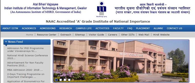 ABV-IIITM PhD admissions: apply @iiitm.ac.in | Education News - The ...