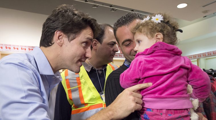 Canada Pm Justin Trudeau Welcomes First Govt Plane Carrying Syrian Refugees World News The