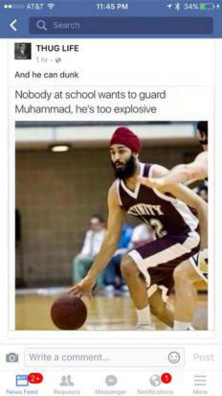 This Sikh basketball player became a racist meme but the Internet stood ... This Sikh basketball player became a racist meme but the Internet stood ...