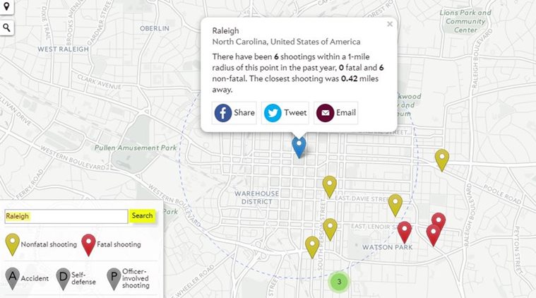 Has there been a shooting near you? This interactive map will tell you ...