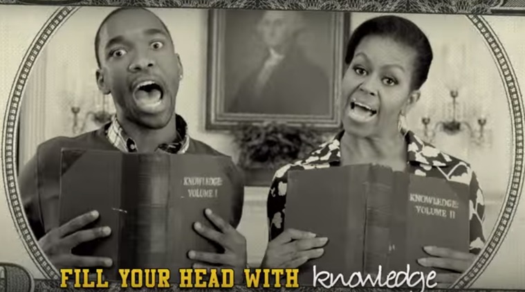 Watch: Michelle Obama raps in support of college education | Trending ...