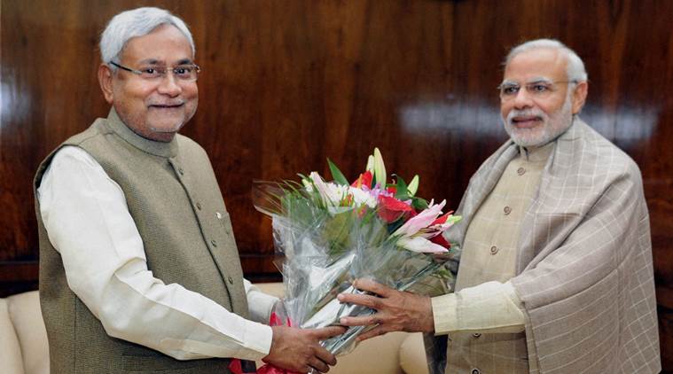 Nitish Kumar meets President, PM Modi on first visit after election win ...