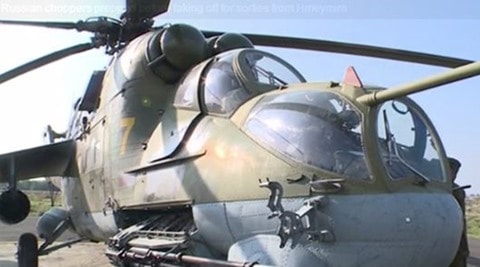 Watch how Russian choppers prepare to bomb IS in Syria | World News ...
