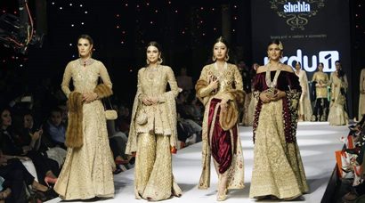 Fashion Pakistan Week: Pakistani models fire up the ramp in ethnic wear ...