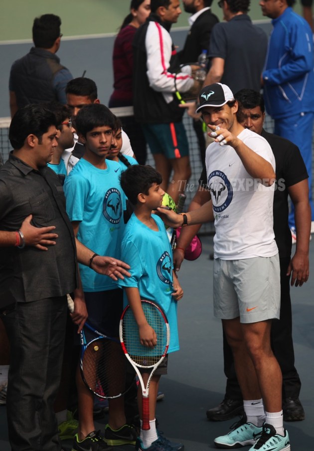 Rafael Nadal’s day out with kids in Delhi | Sports Gallery News - The ...