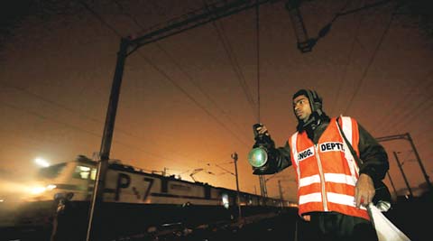 Walking the line: A night in the life of trackmen | India News - The ...