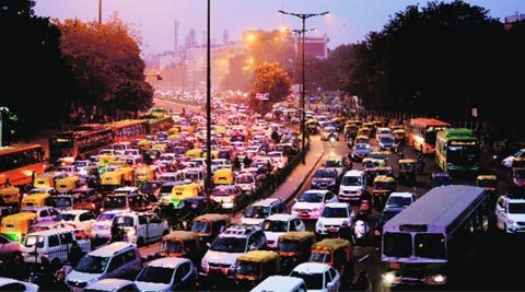 Work on Nehru Place flyover causes traffic jams in south Delhi | Delhi ...