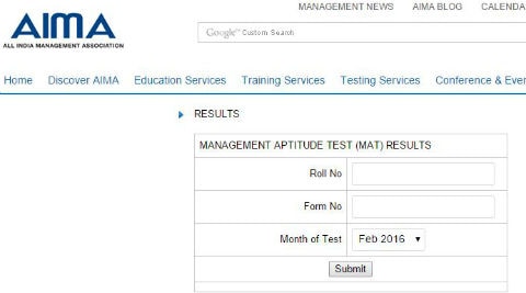 MAT results Feb exam 2016 declared @aima.in | Education News - The ...