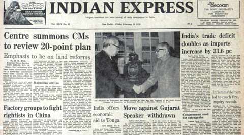 February 20, 1976, Forty years ago: Liberal Emergency | The Indian Express
