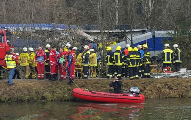 Germany train crash: Several killed in Bavarian town of Bad Aibling ...