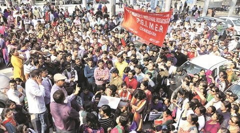 Chandigarh: PGI nurses’ strike cripples health services, hits patients ...