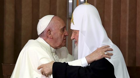 ‘This is the will of God’: Pope Francis meets Russian Orthodox leader ...