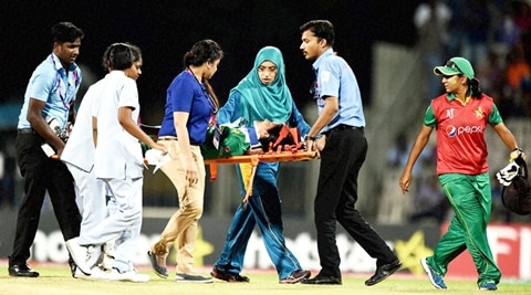 ICC Women’s World T20: Pakistan’s Javeria Khan survives a blow to jaw ...