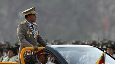 Myanmar army chief reshuffles officers, promotes intelligence head ...