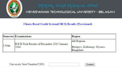 VTU BE/B Tech 1st semester results declared @results.vtu.ac.in ...