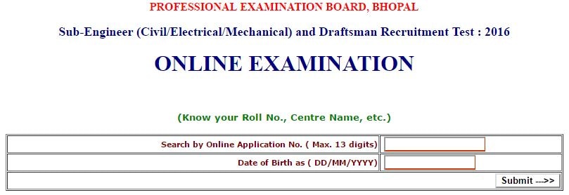 MP Vyapam SE Admit Card 2016: Download now @vyapam.nic.in | Education ...