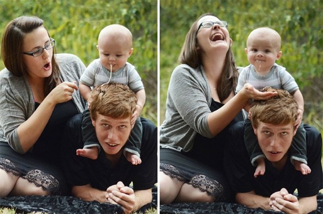 Expect the unexpected: These photos of babies ruining their family ...