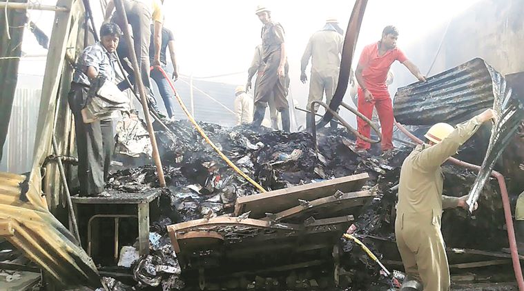 Fire triggers explosion in outer Delhi scrap godown, injures 30 | India ...