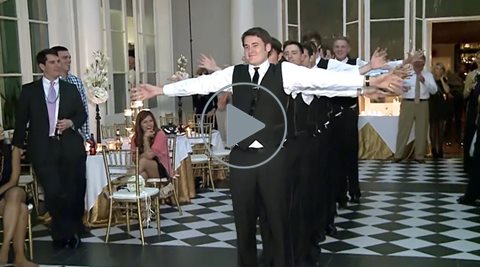 Watch this groom and groomsmen wow everyone with their hilarious dance ...