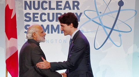 Modi in US: PM meets Canadian counterpart Justin Trudeau; discuss ...