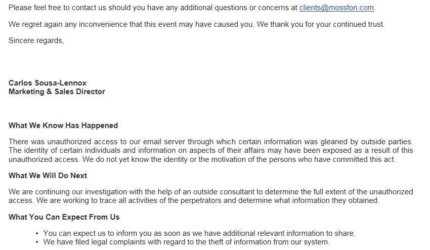 #PanamaPapers: A day before, Mossack Fonseca warned clients, now says ...