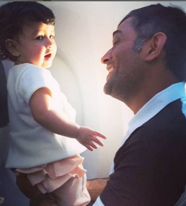 MS Dhoni, daughter Ziva’s adorable moment clicked by mom Sakshi, see ...