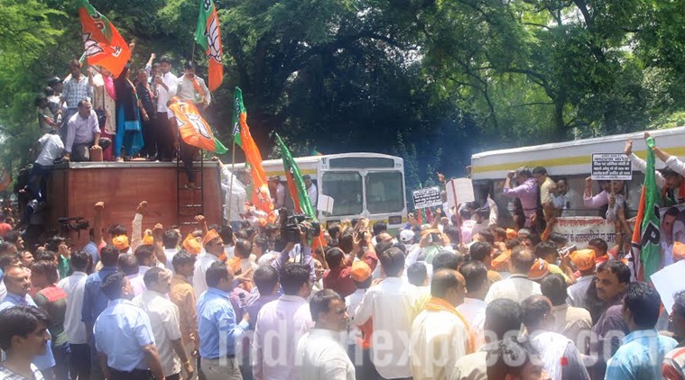 Batla House encounter: BJP stages protest, accuses Congress of ...