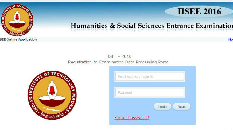 IIT HSEE results 2016 declared @hsee.iitm.ac.in | Education News - The ...