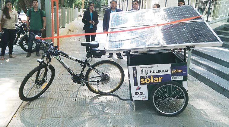 IIT innovator to ride solar-powered cycle across India | India News ...