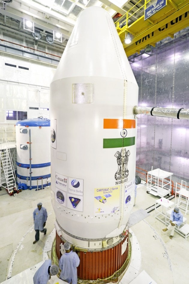 ISRO’s historic launch: PSLV C-34 with 20 satellites lifts off from ...