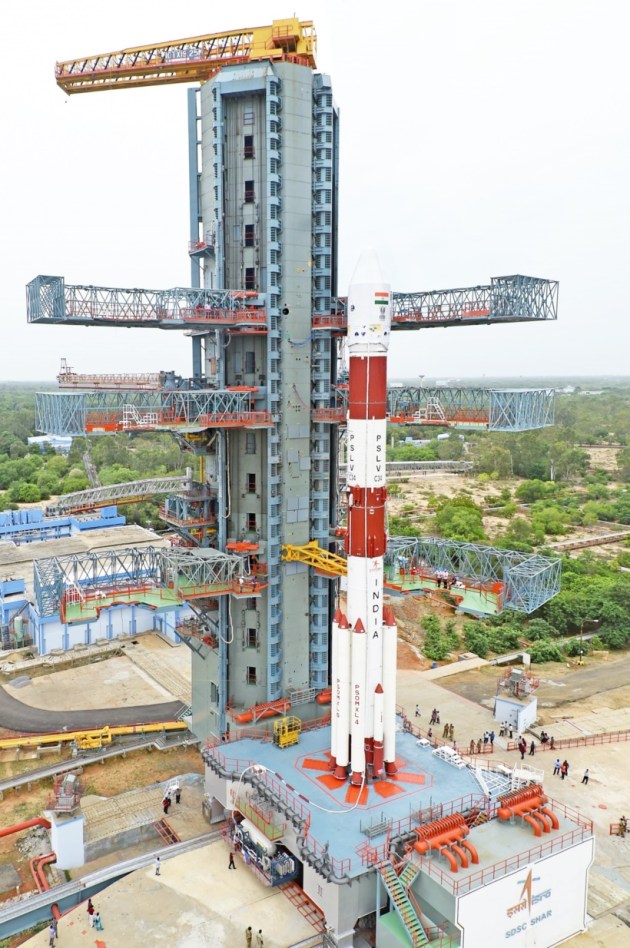 ISRO’s historic launch: PSLV C-34 with 20 satellites lifts off from ...