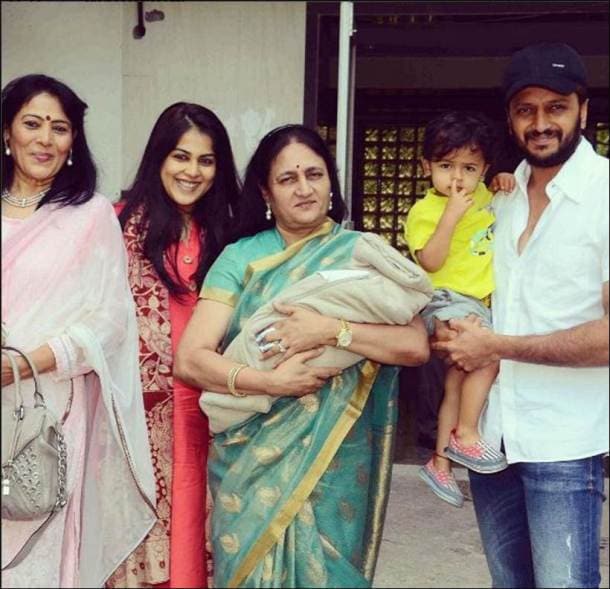 Genelia D’Souza, husband Riteish Deshmukh return home with their ...