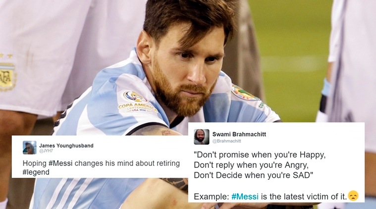 Messi announces retirement; Twitterati goes into shock and wants him ...