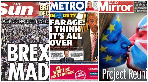 How UK media tracked Britain’s referendum result: Close race between ...