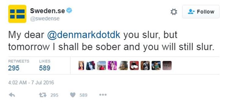 Sweden and Denmark were at war! On Twitter; and it’s hilarious ...