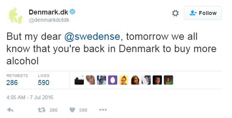 Sweden and Denmark were at war! On Twitter; and it’s hilarious ...