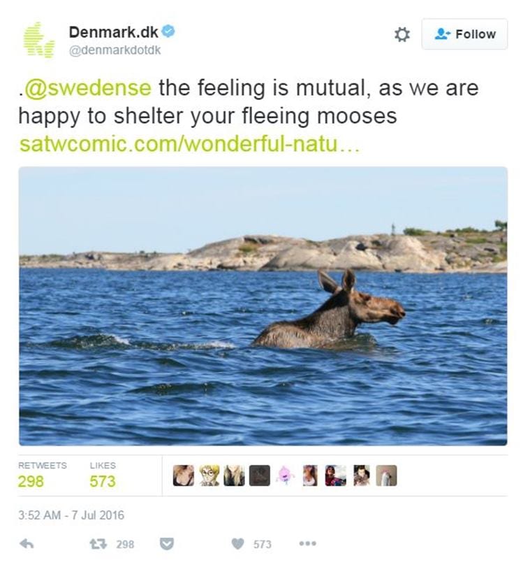 Sweden and Denmark were at war! On Twitter; and it’s hilarious ...