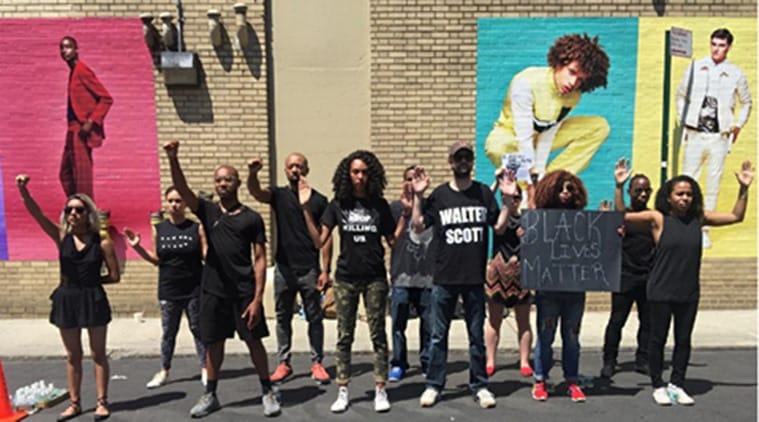 A peaceful yet powerful #BlackLivesMatter protest took place at New ...