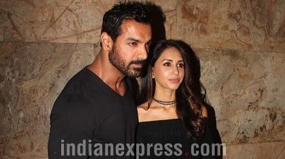 John Abraham spotted with wife Priya Runchal at Dishoom promotions ...