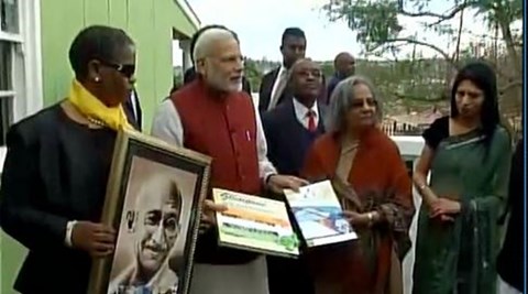 PM Narendra Modi pays visit to Gandhi’s old home ‘Sarvodaya’ in Phoenix ...