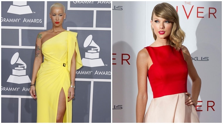 Amber Rose defends Kanye West in his feud with Taylor Swift | Hollywood ...