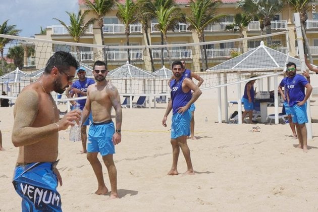 India vs West Indies: Virat Kohli flaunts chiseled body as he plays ...