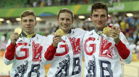 British track cycling colossus Callum Skinner powers team sprint gold ...