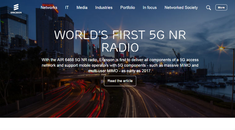 Ericsson unveils world’s first 5G NR radio | Technology News - The ...