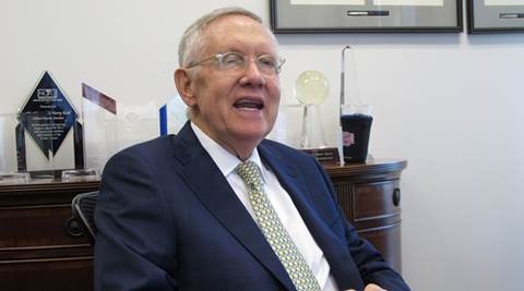 US Senator Harry Reid, in last round, jabs outside money in Nevada ...